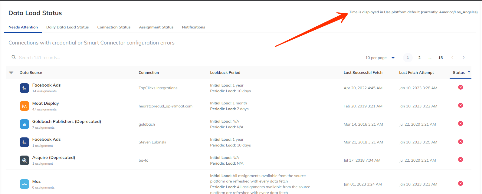 FAQs: Data Load Status Dashboard – TapClicks