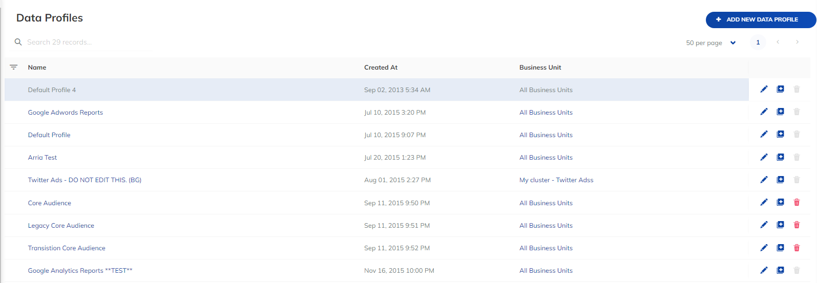 Setting up a Data Profile – TapClicks
