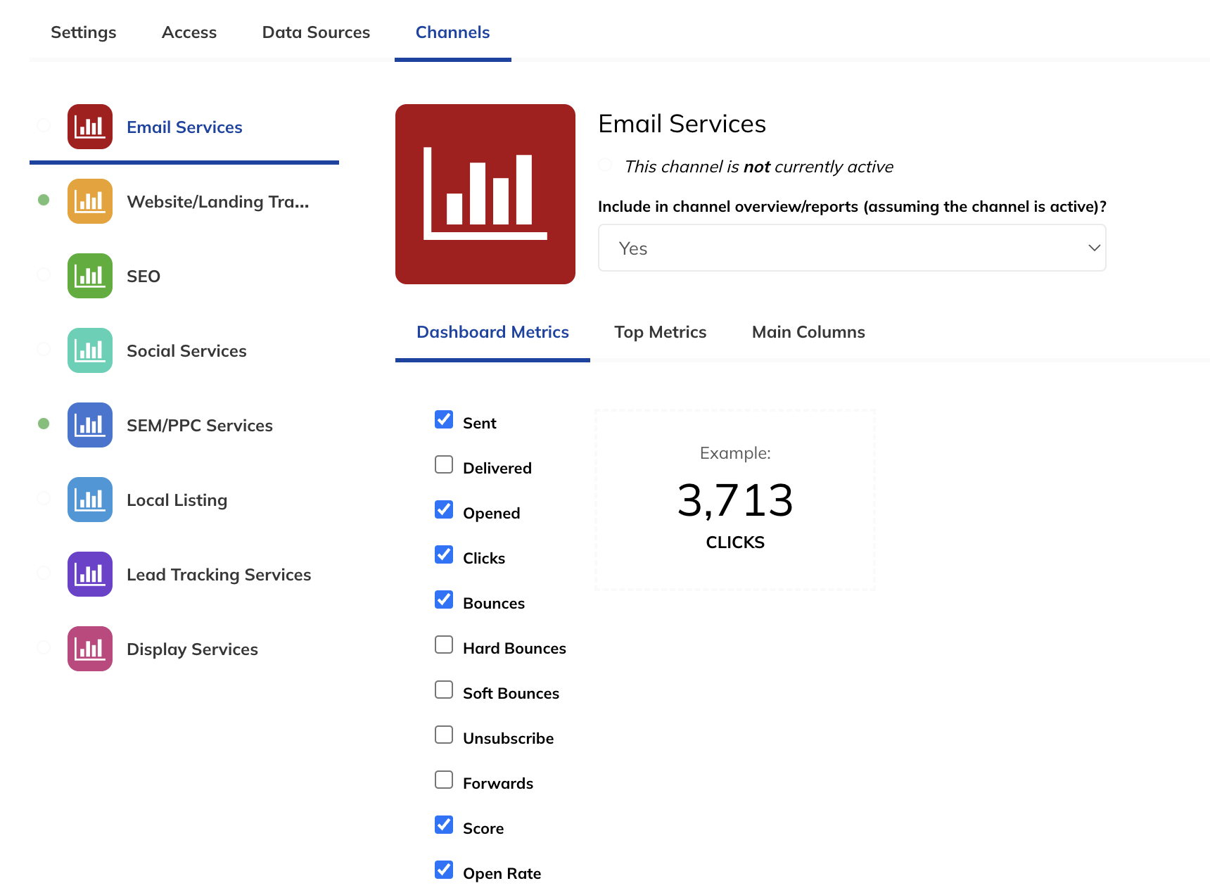 Setting up a Data Profile – TapClicks