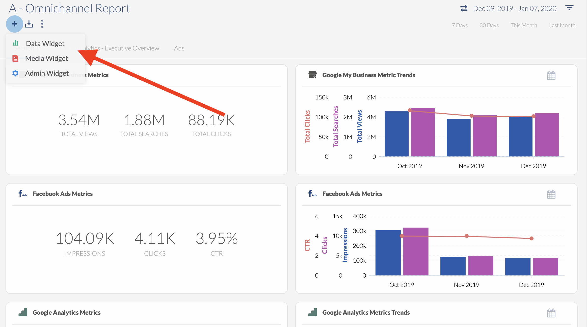 How To Use Data Widgets TapClicks